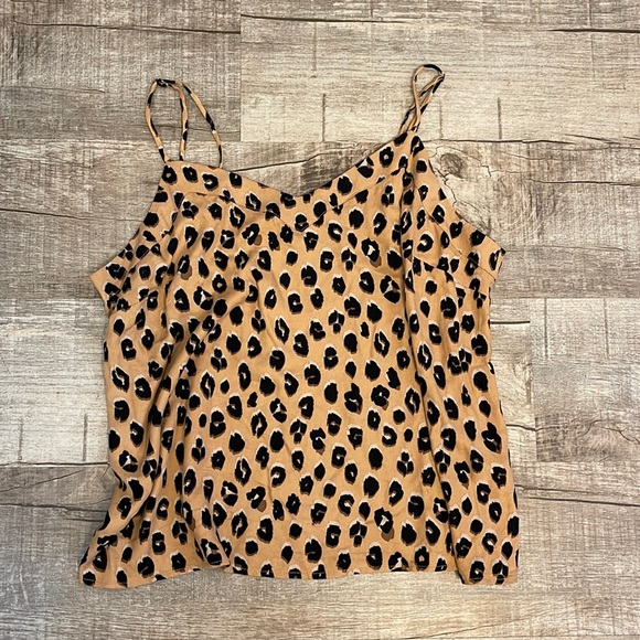 a new day | Tops | Leopard Print Tank W Adjustable Straps | Poshmark